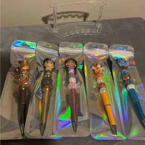 Disney | Office | Doorable Disney Aladdin Beaded Pen 5 Piece Set | Poshmark